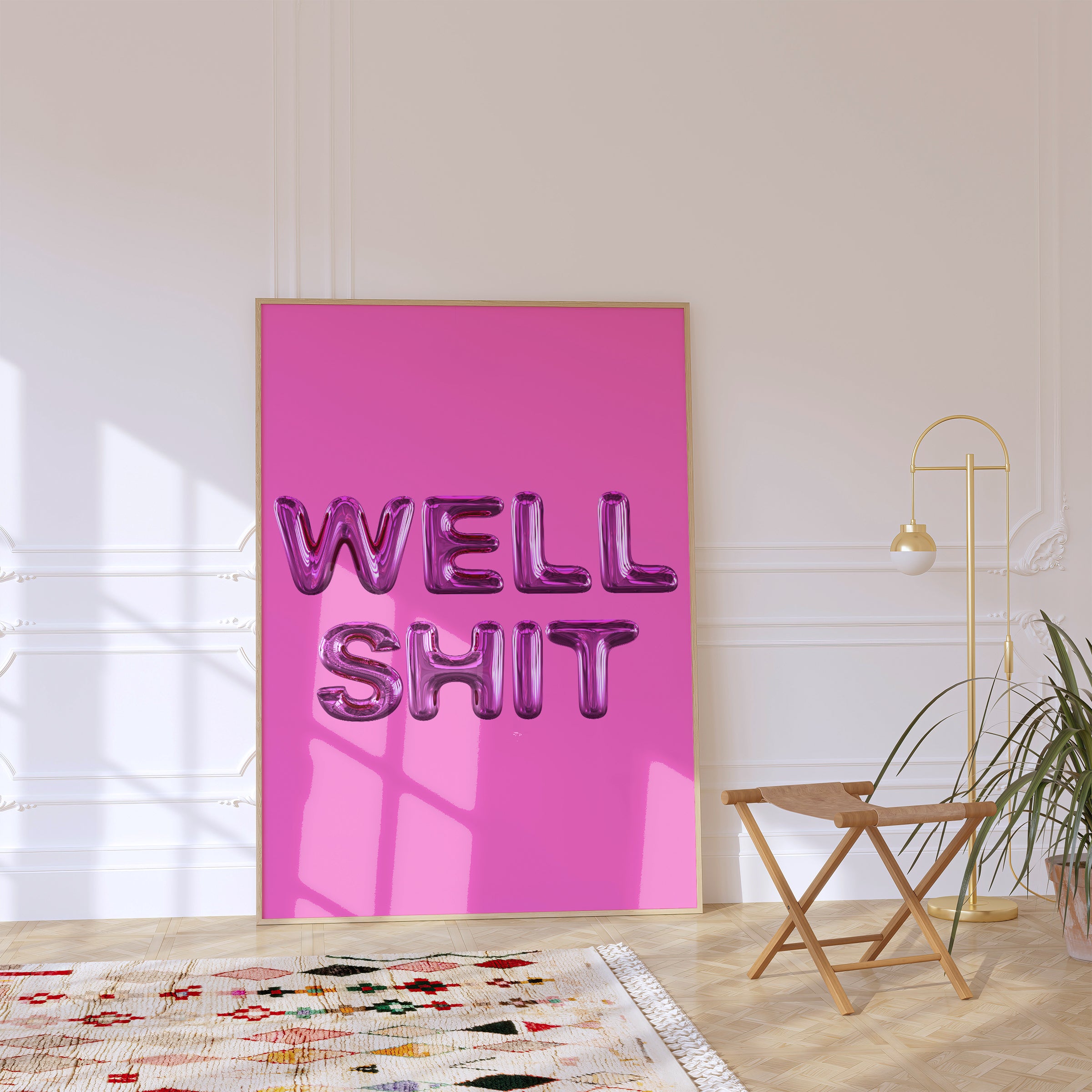 Well Shit Bubble Letter Poster – House of Lulu